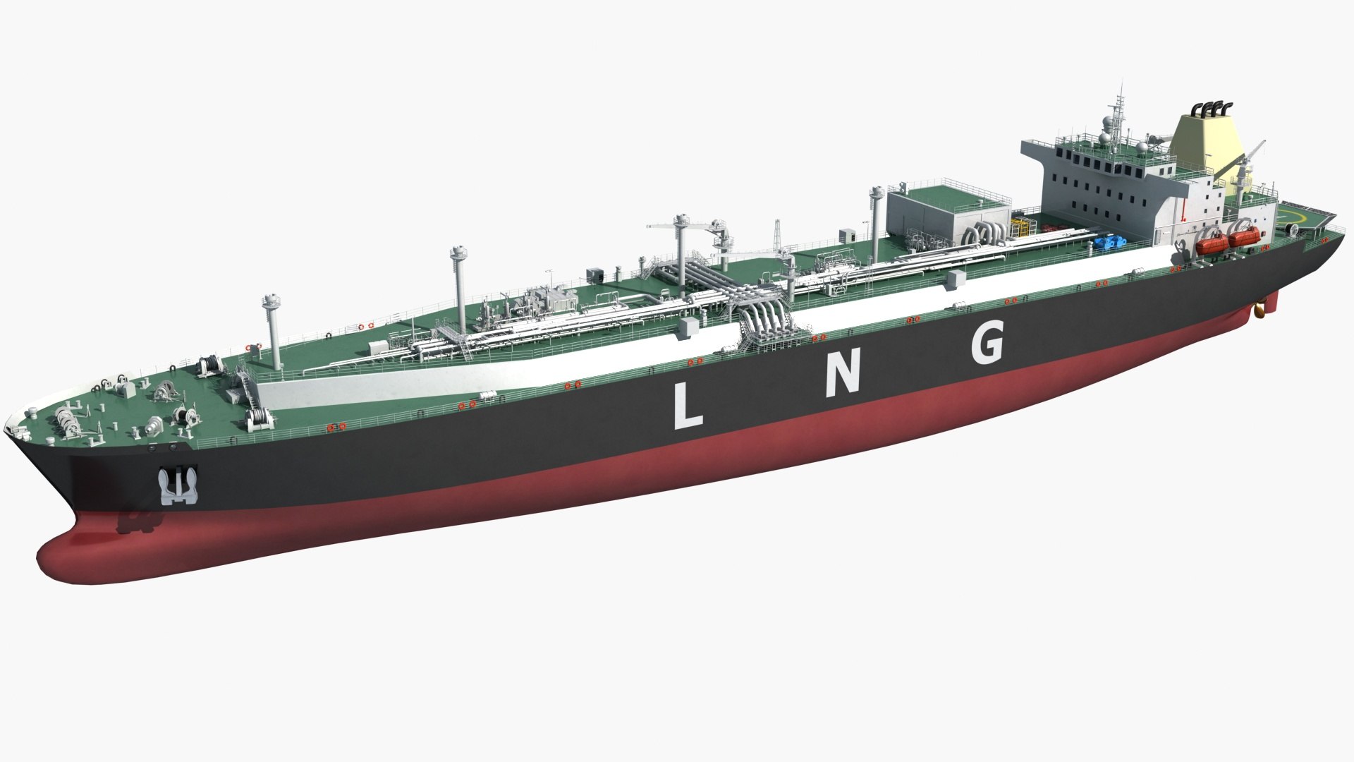 3D LNG Tanker Ship - TurboSquid 2117875