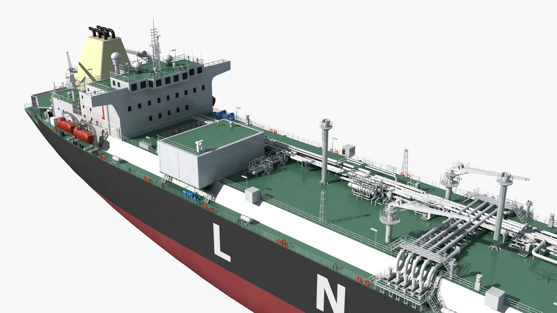 3D LNG Tanker Ship - TurboSquid 2117875