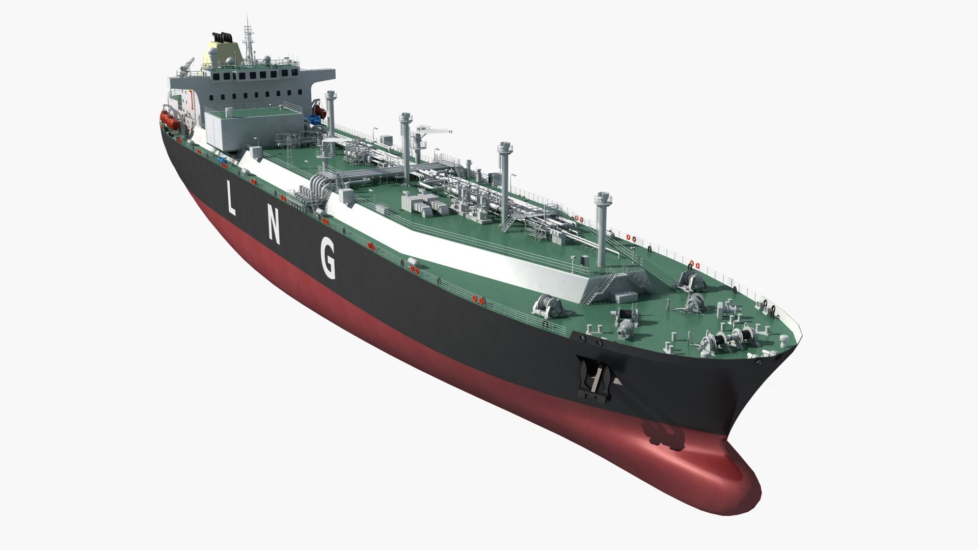 3D LNG Tanker Ship - TurboSquid 2117875