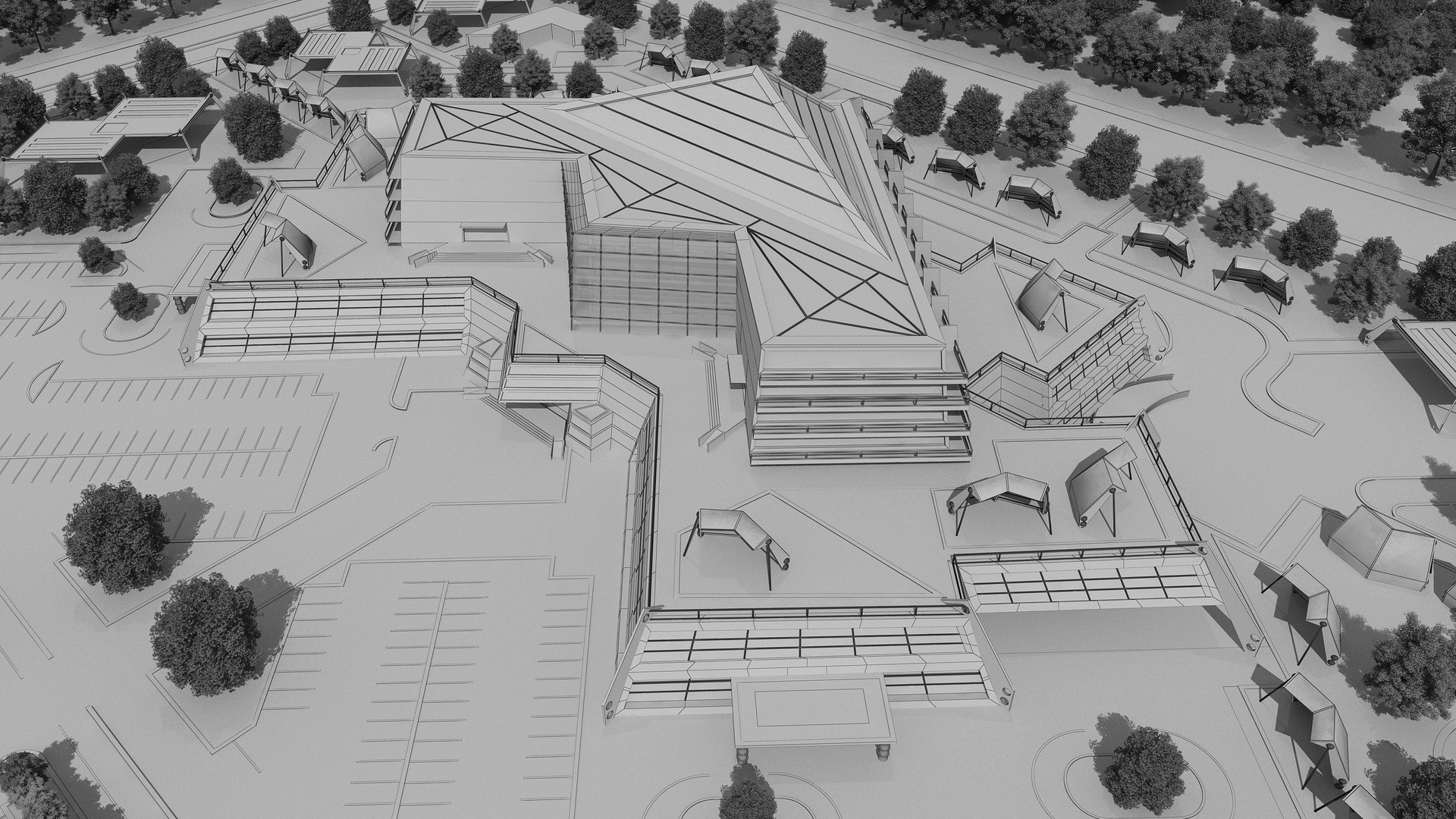 0129 - Hospital Architecture Project 3D Model - TurboSquid 2236537