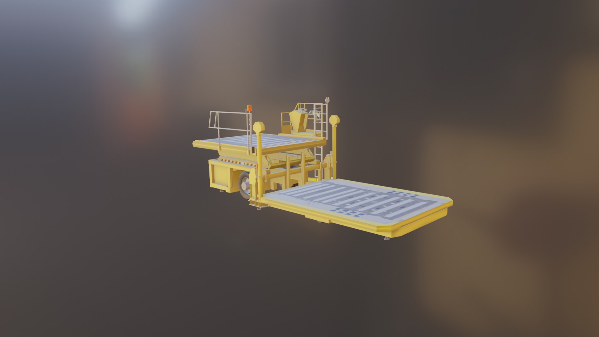 3D Airport Cargo Loader Truck Low Poly Model - TurboSquid 2339592