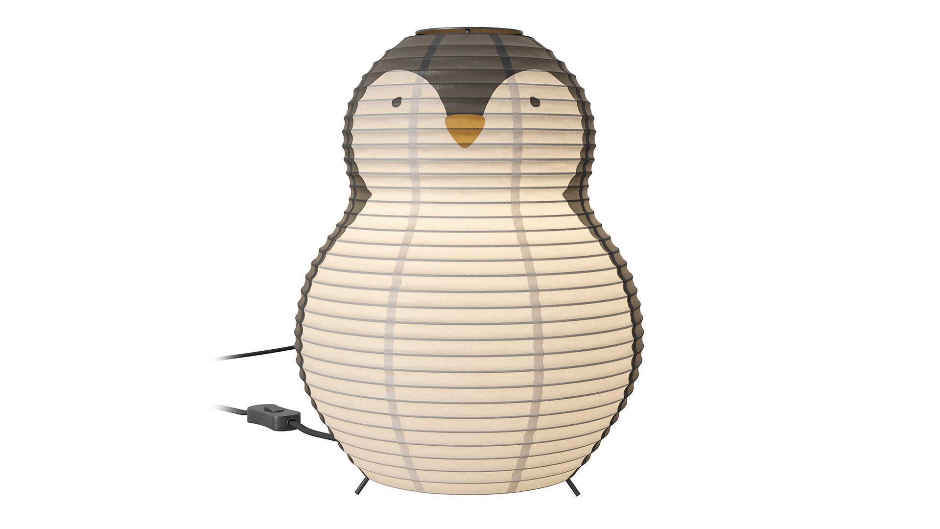 3D Model HM Penguin Paper Table Lamp - TurboSquid 2195299