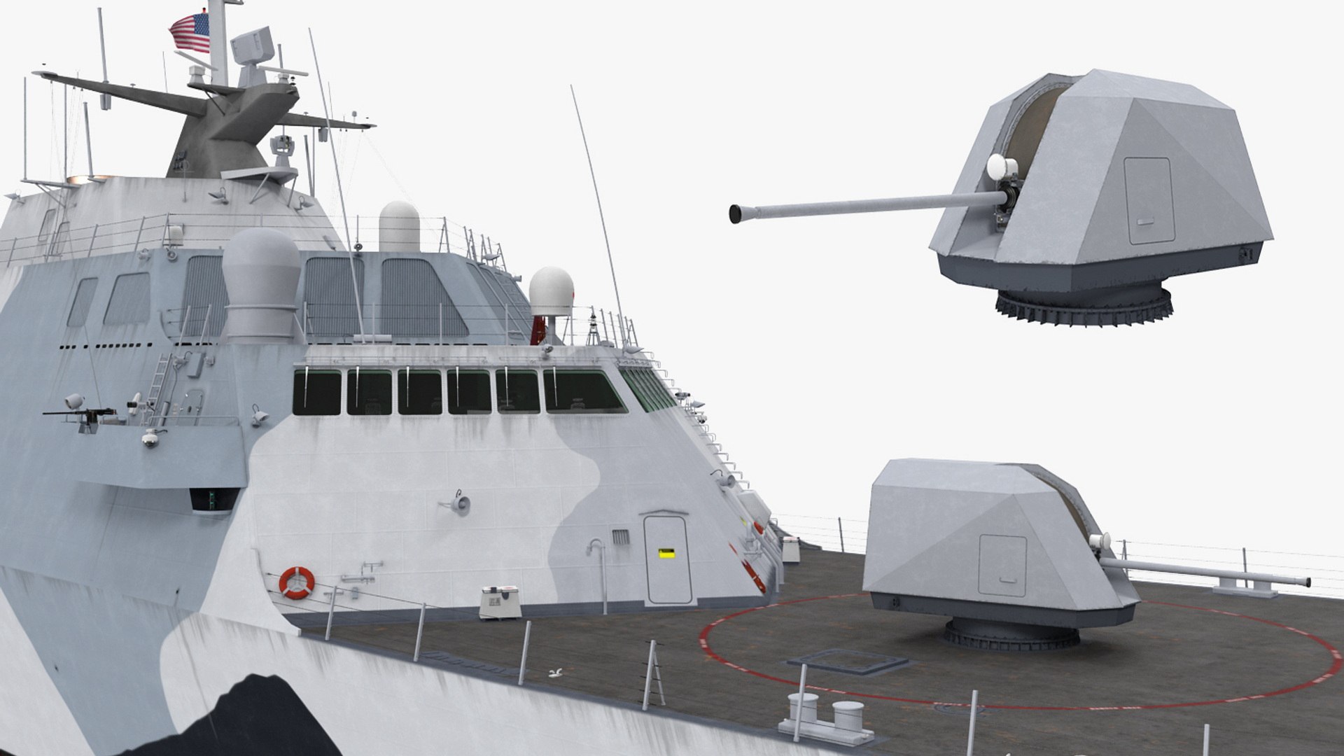 3D Littoral Combat Ship USS Freedom LCS-1 Rigged - TurboSquid 2386259