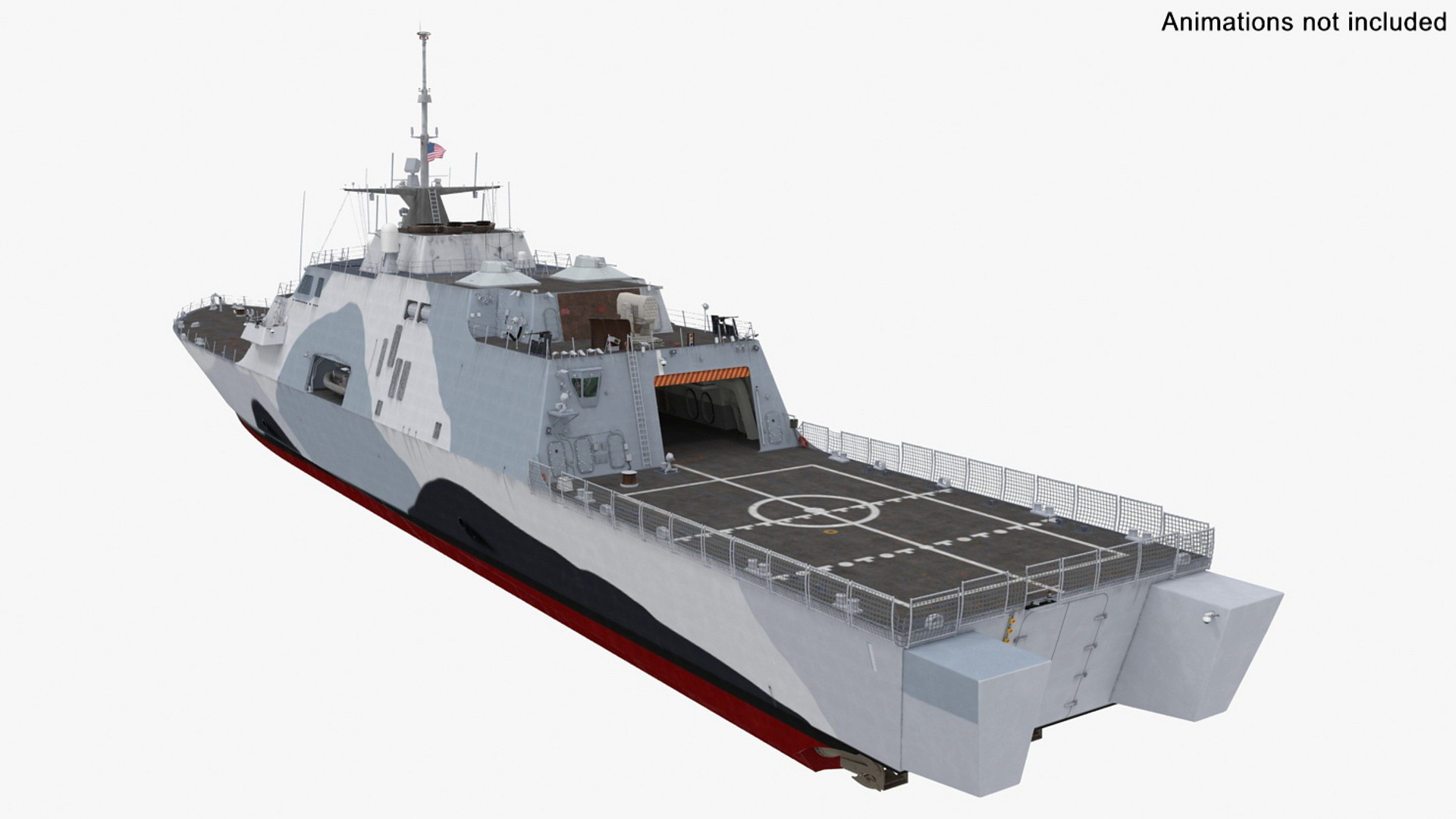 3D Littoral Combat Ship USS Freedom LCS-1 Rigged - TurboSquid 2386259