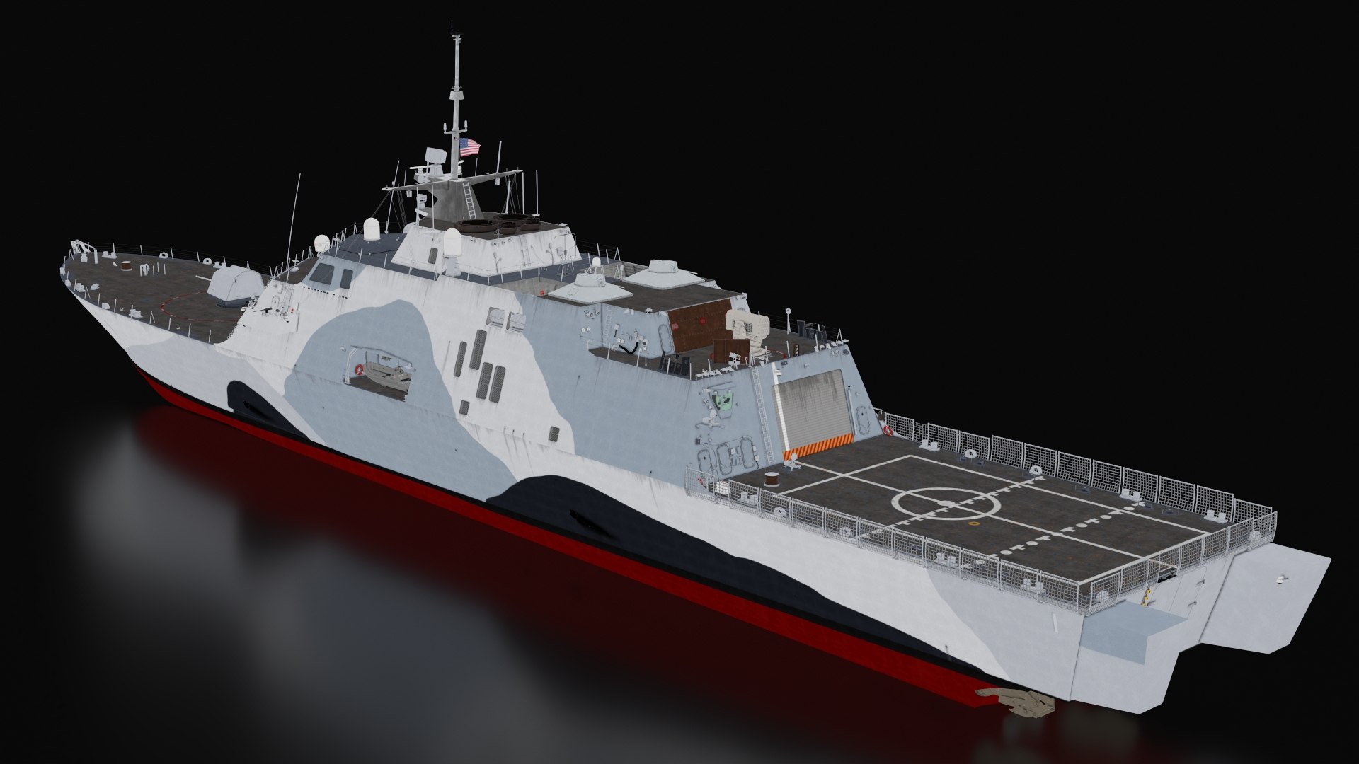 3D Littoral Combat Ship USS Freedom LCS-1 Rigged - TurboSquid 2386259