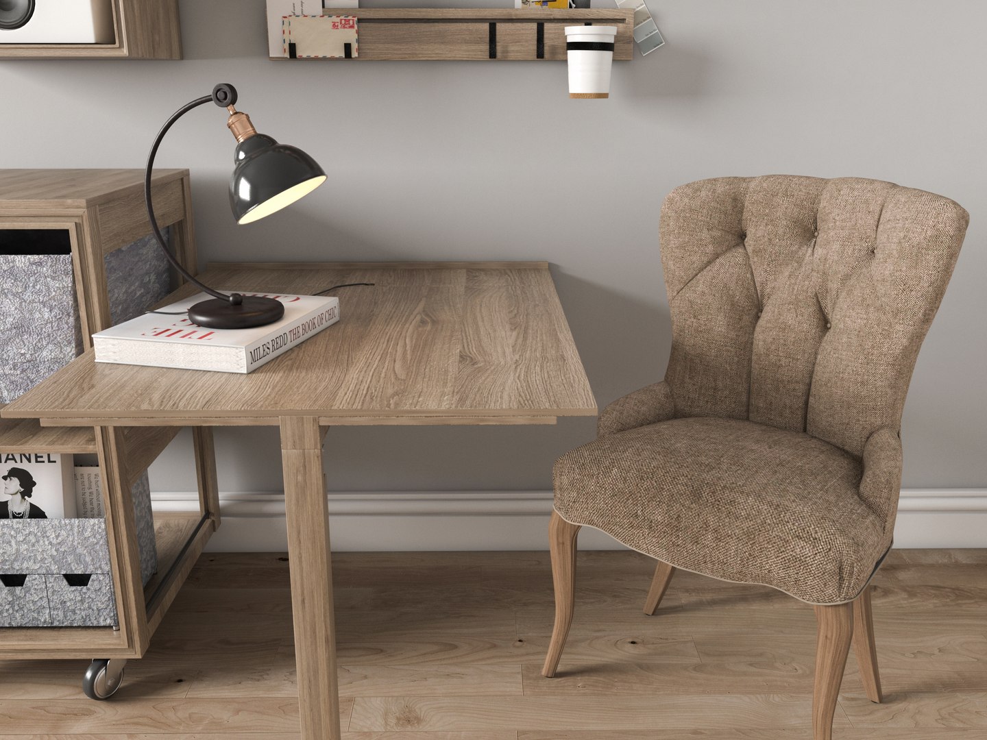 Study Desk 3D Model - TurboSquid 1789813