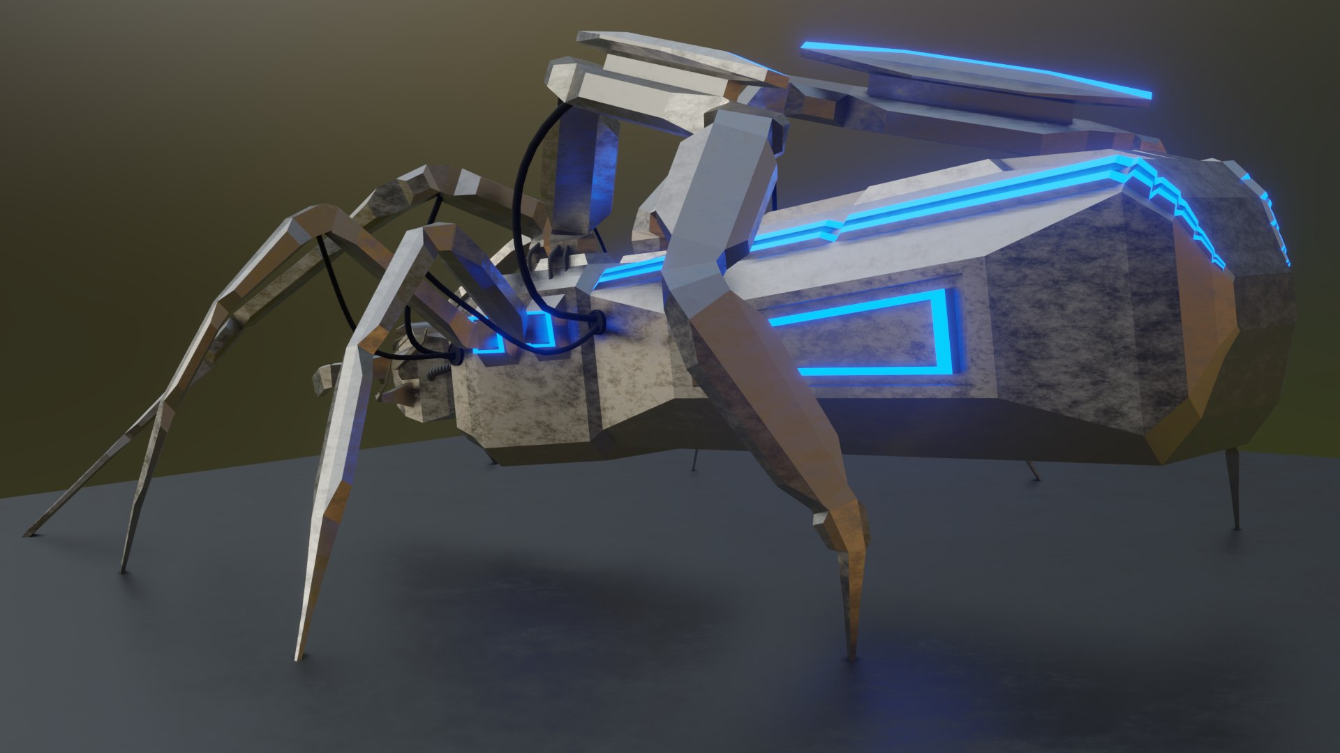 3D Model SciFi Robot Spider - TurboSquid 1850804