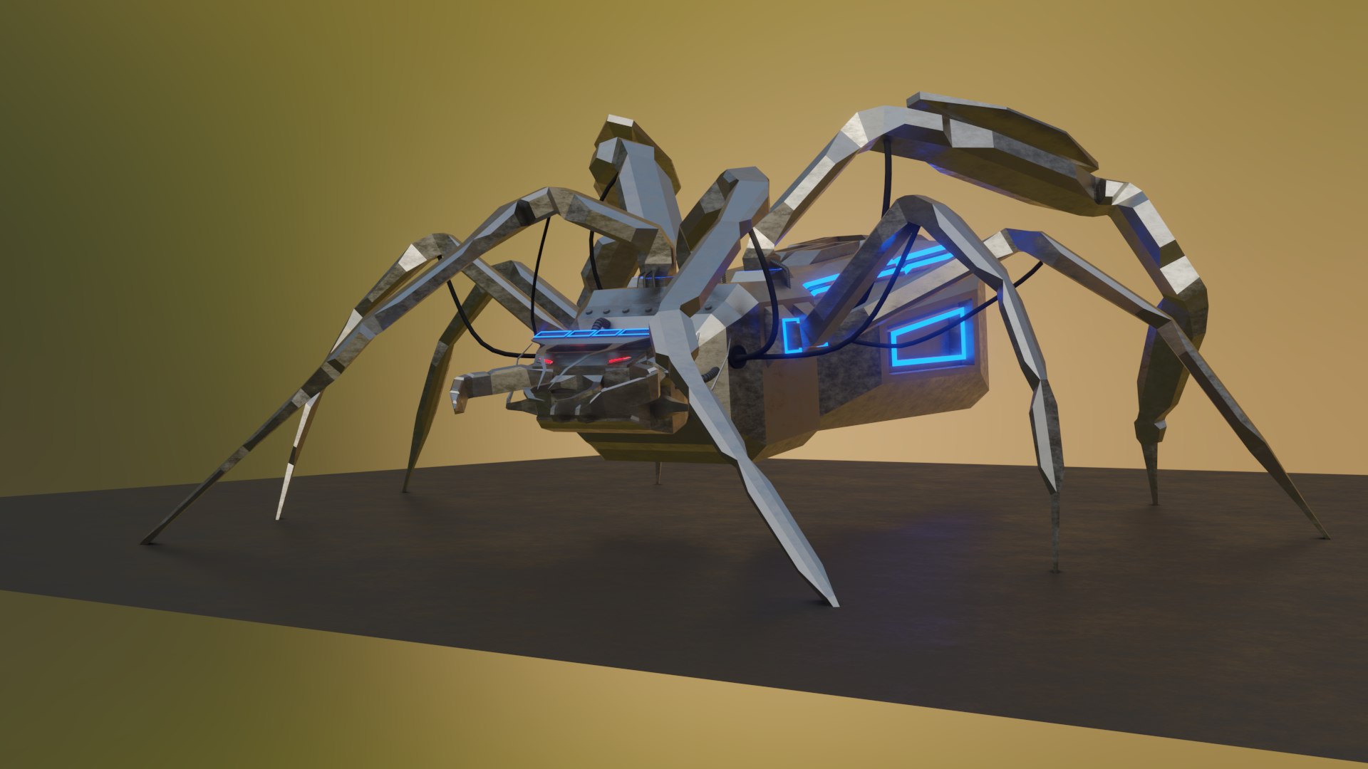 3D Model SciFi Robot Spider - TurboSquid 1850804