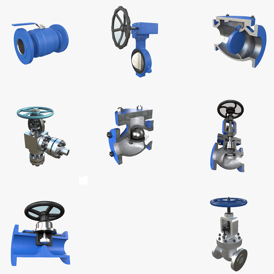 modelo 3d Colección de válvulas - TurboSquid 1834826
