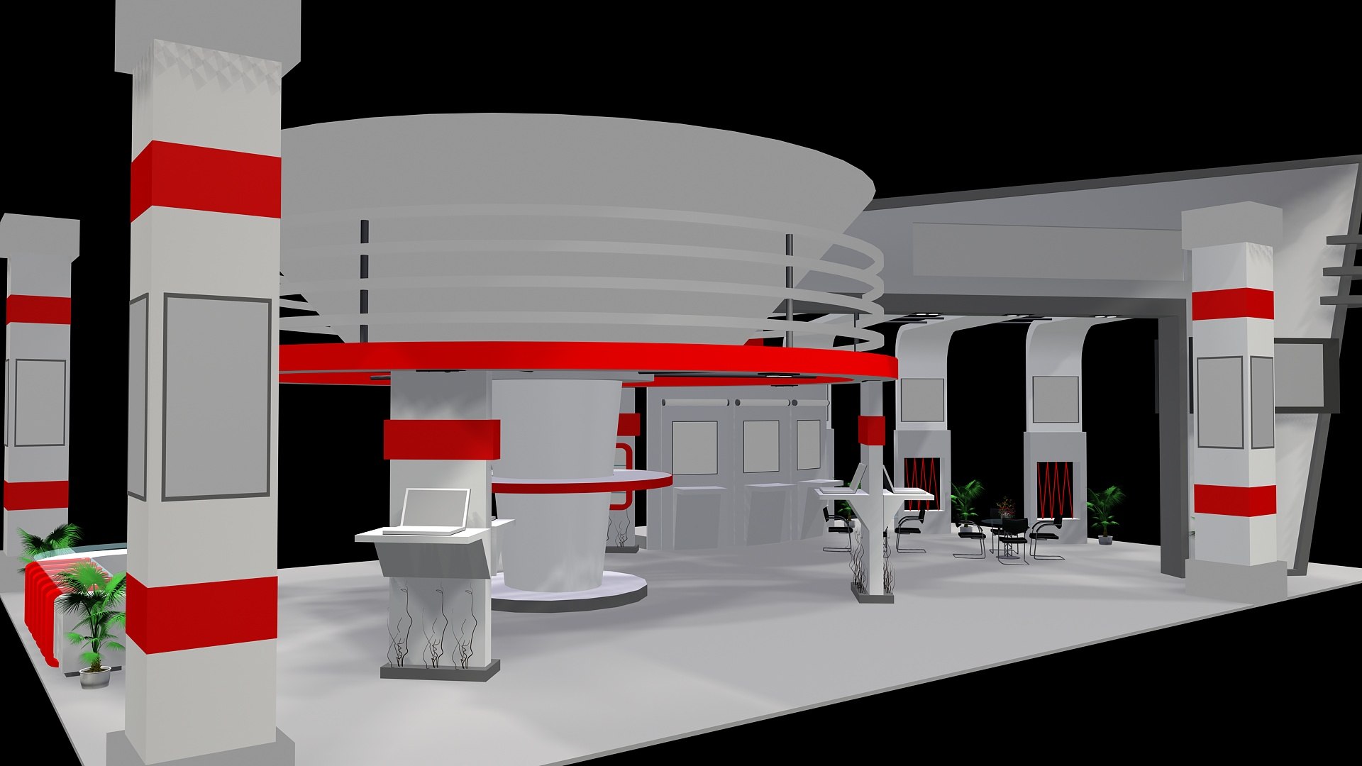 4 Side Open Stand 3D Model - TurboSquid 1995167