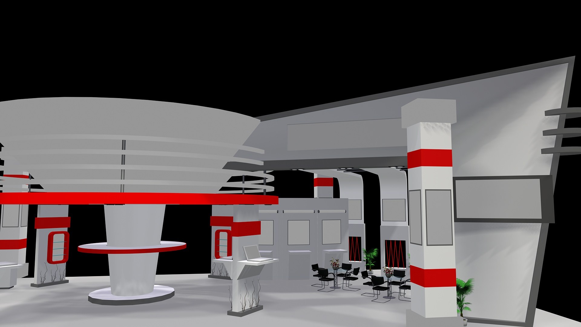 4 Side Open Stand 3D Model - TurboSquid 1995167