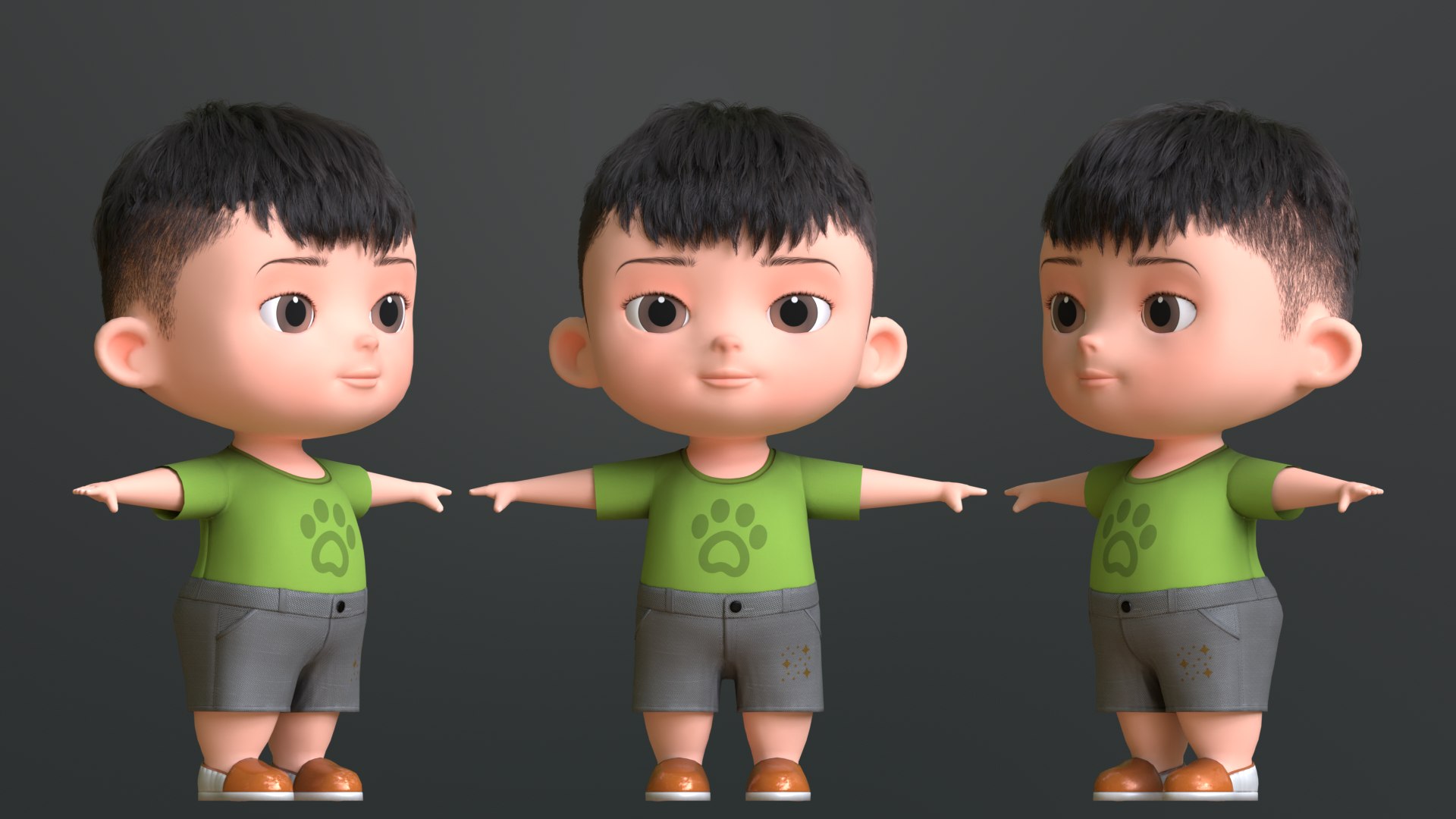 3D Model Cartoon Baby Character - TurboSquid 2278836