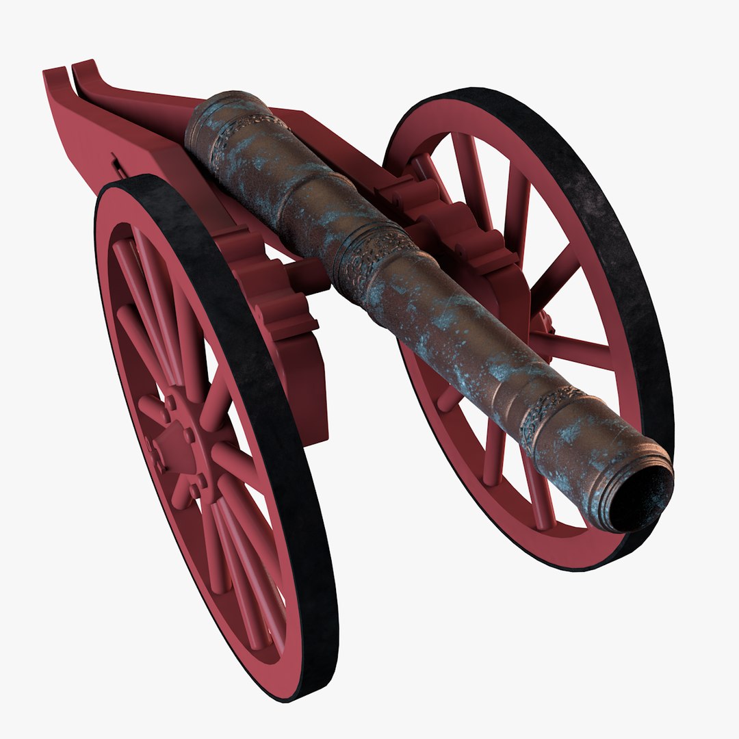 Wheel cannon 3D model - TurboSquid 1862143