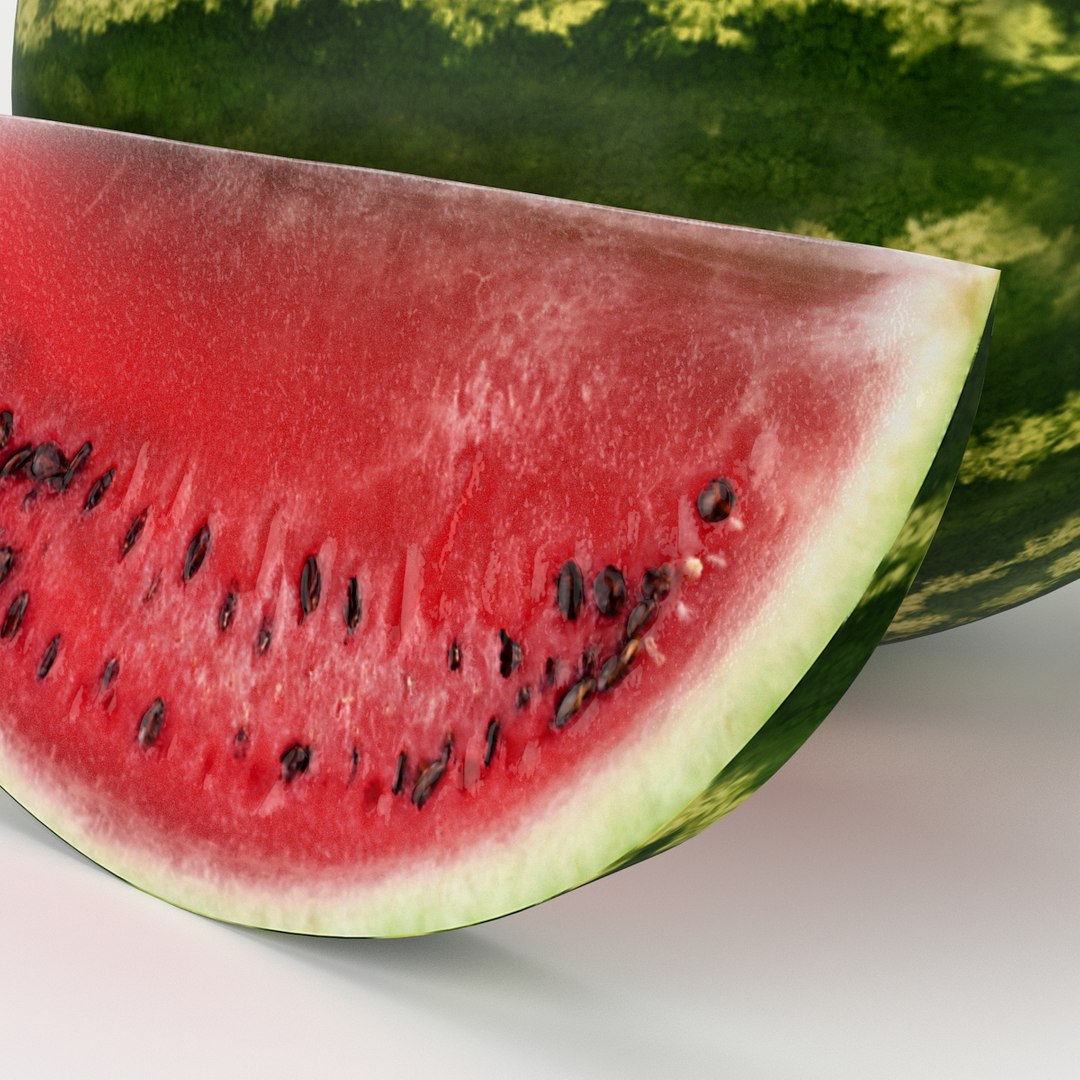 Realistic Watermelon Real 3d Model