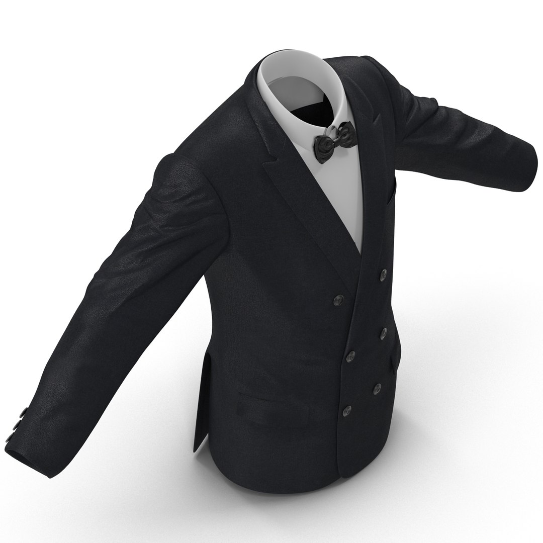Mens Suit Jacket 6 3d Model