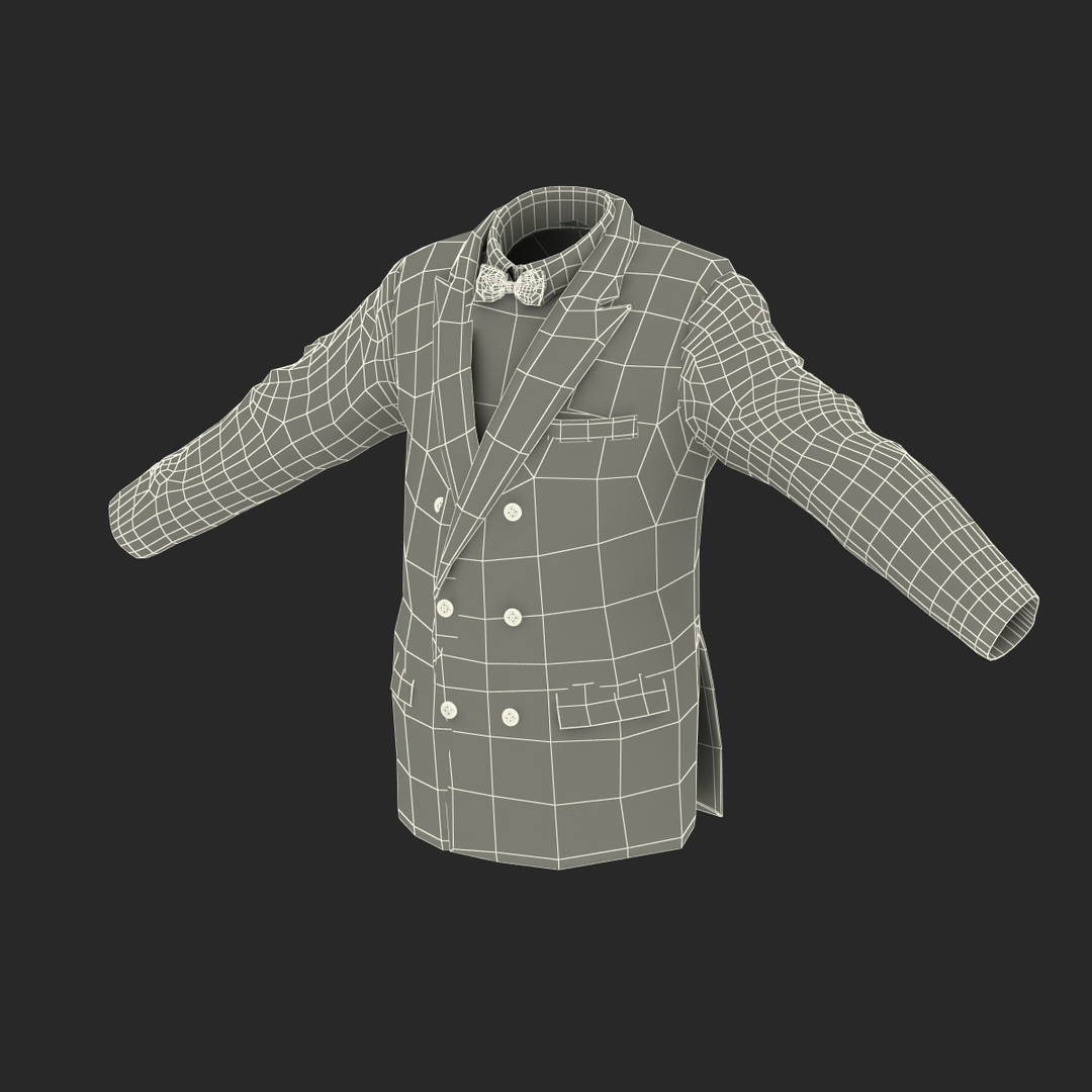 Mens Suit Jacket 6 3d Model