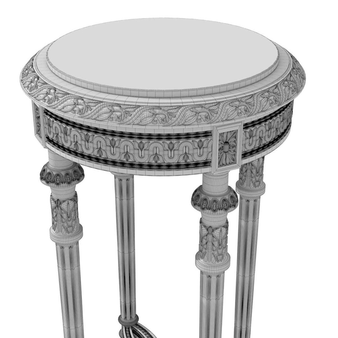 Table Oak Small 3D Model - TurboSquid 1613557