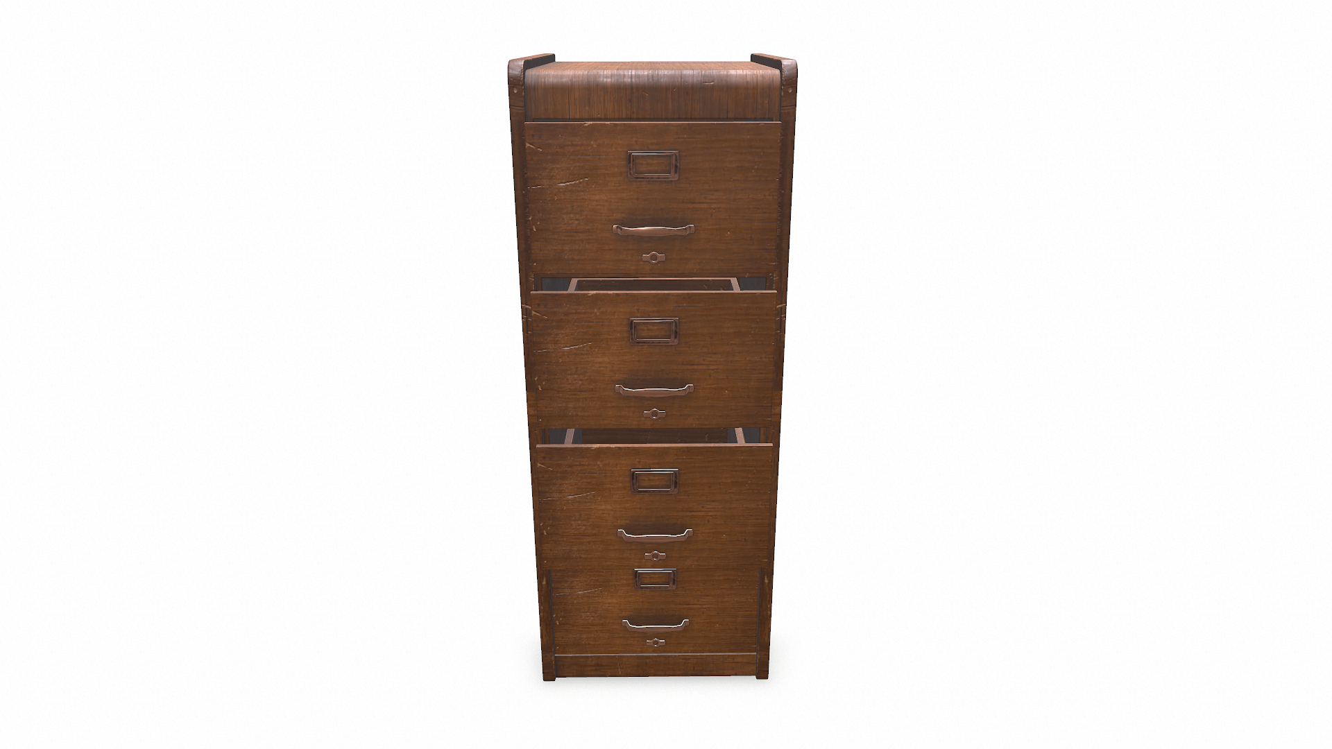 Old Wooden Filing Cabinet Low-poly PBR 3D Model - TurboSquid 2147145