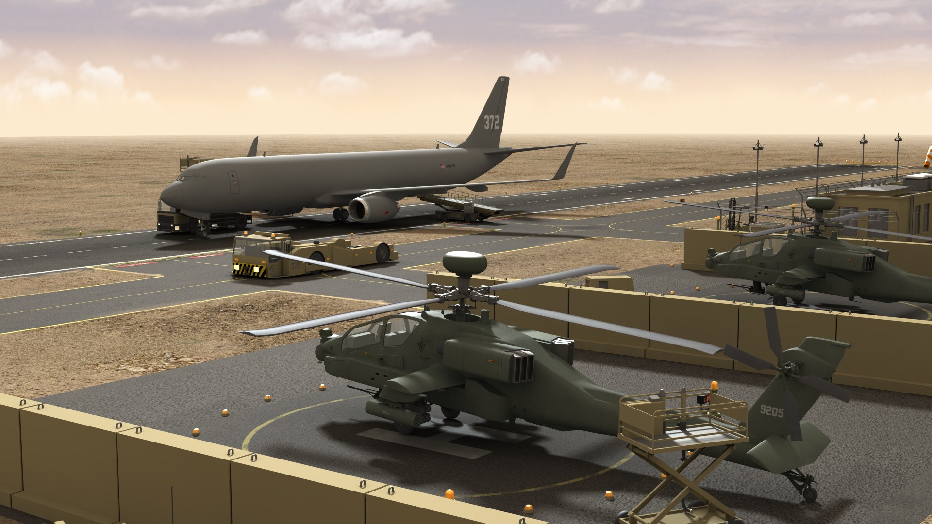 Military base HD 3D model - TurboSquid 2075336
