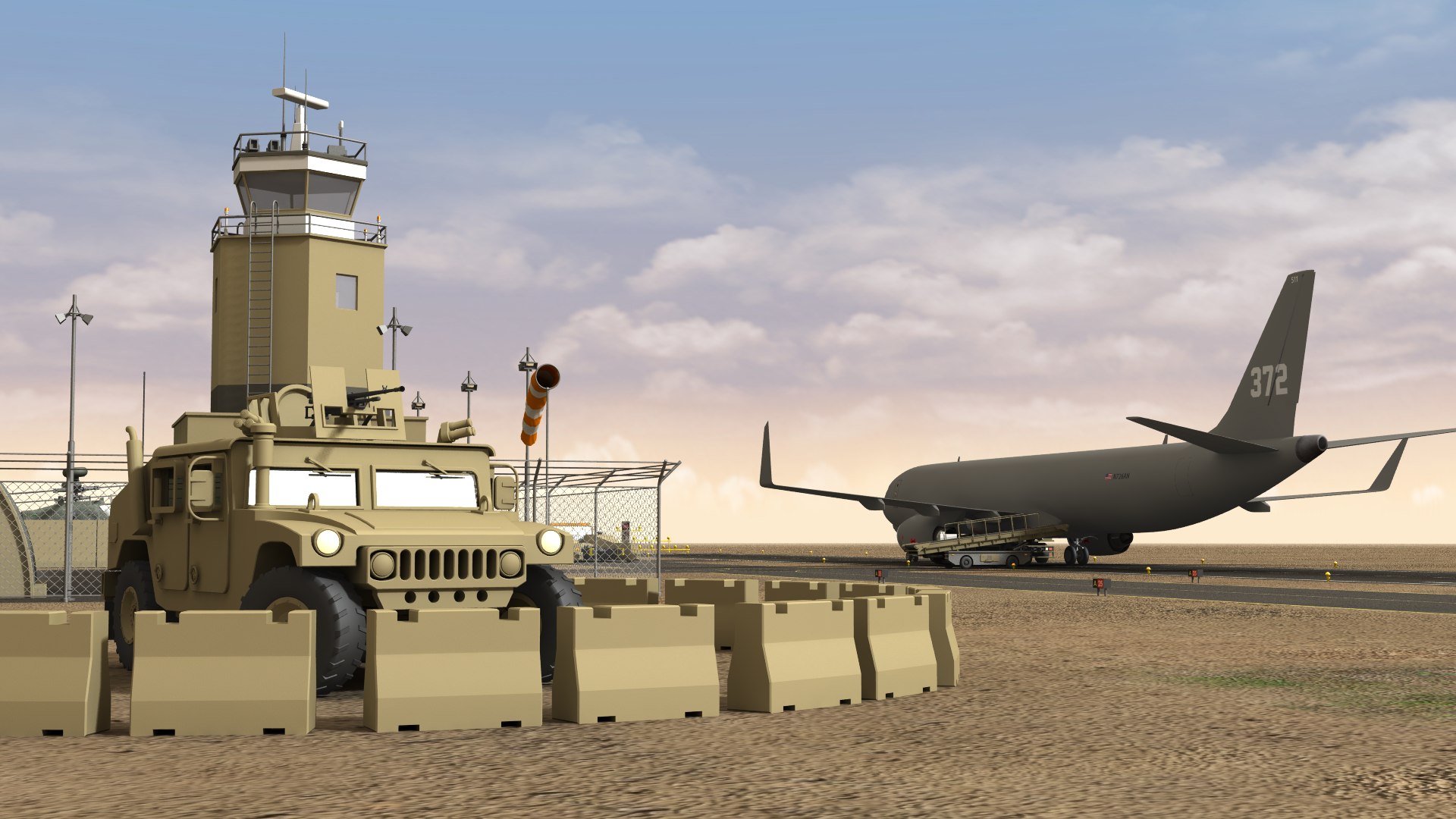 Military base HD 3D model - TurboSquid 2075336