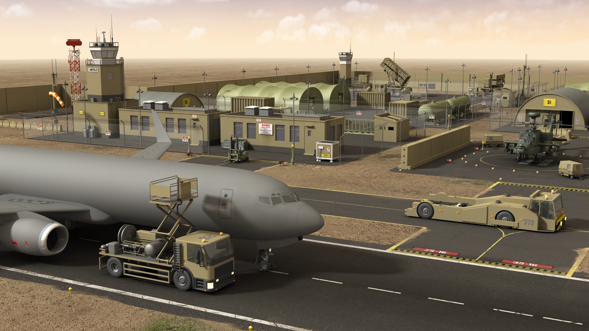 Military base HD 3D model - TurboSquid 2075336