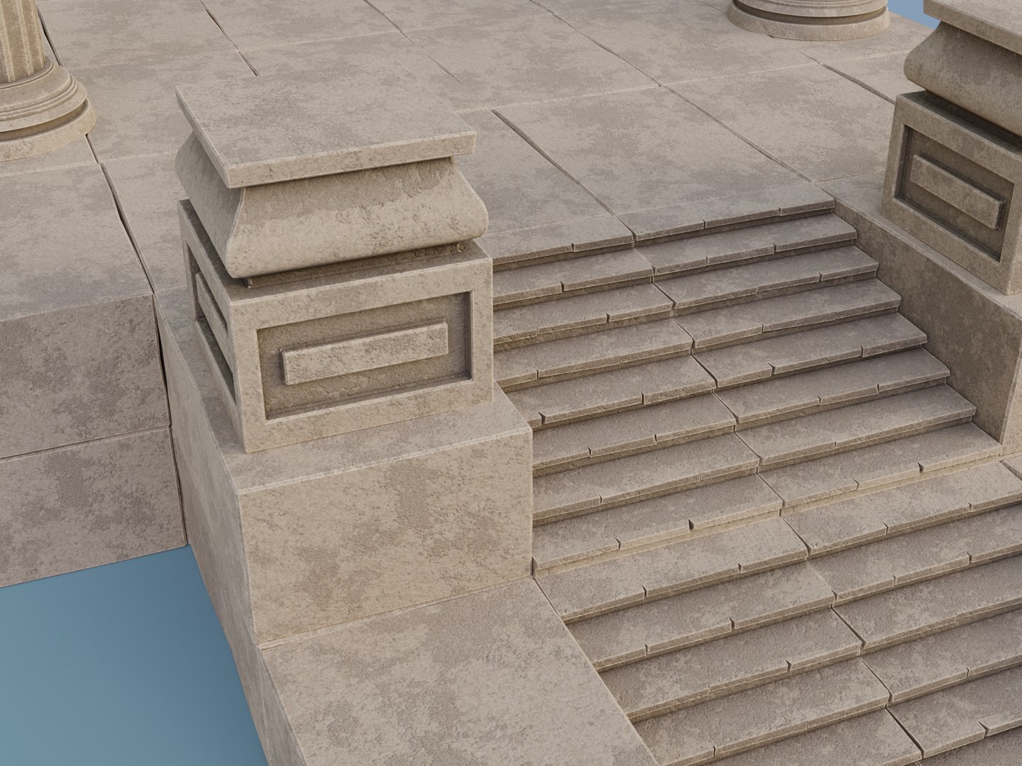 3D Antique Tample Model - TurboSquid 1840784