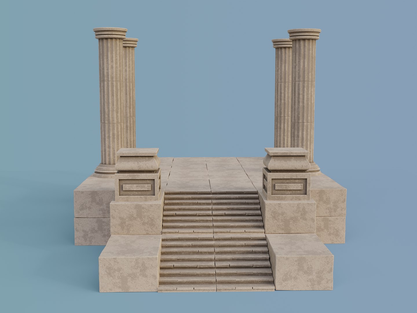 3D Antique Tample Model - TurboSquid 1840784