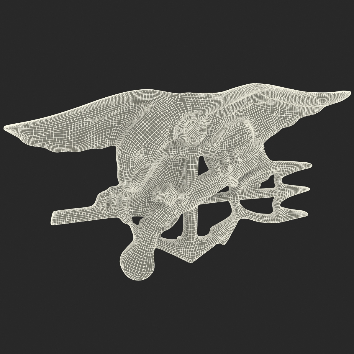 3d model navy seals insignia