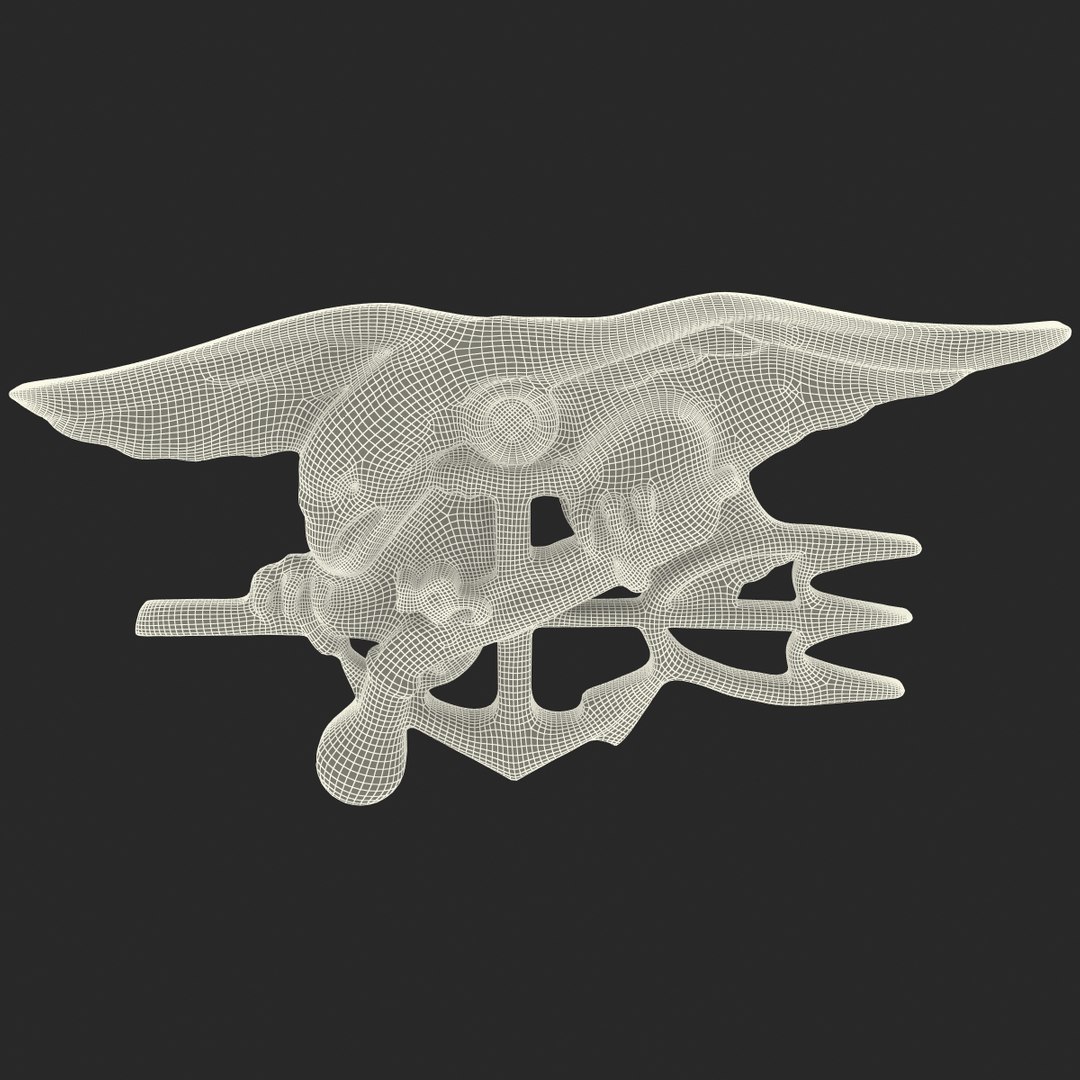 3d model navy seals insignia