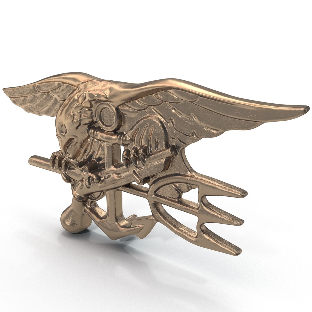 3d model navy seals insignia