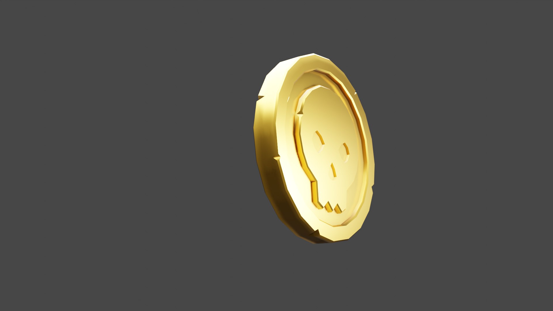 3D Double Sided Skull Doubloon Model - TurboSquid 2071923
