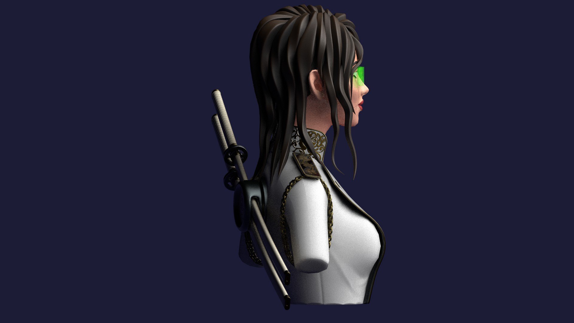 Cyber Female Model - TurboSquid 2021328