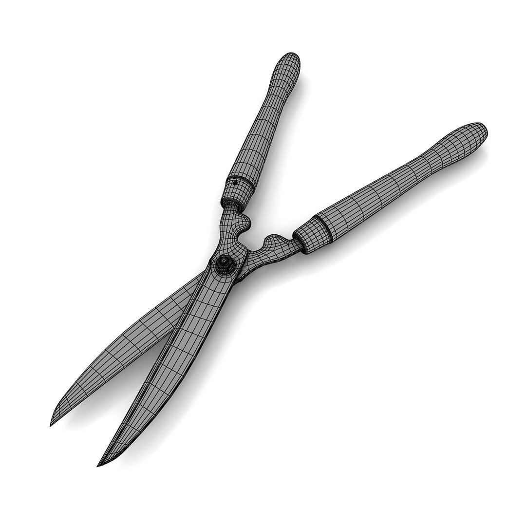 3d Gardening Shears Model