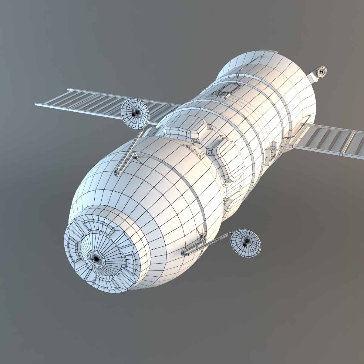 3d model progress spacecraft