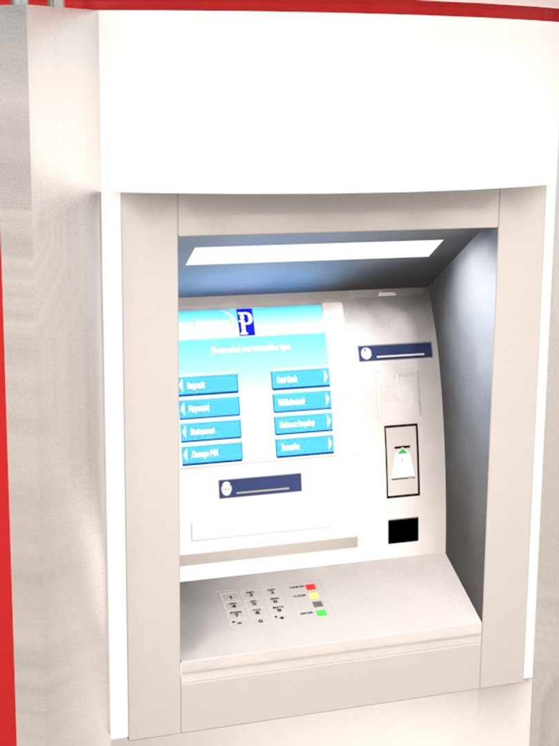 3D Stand-alone Atm Kiosk Exterior Model - TurboSquid 1271636