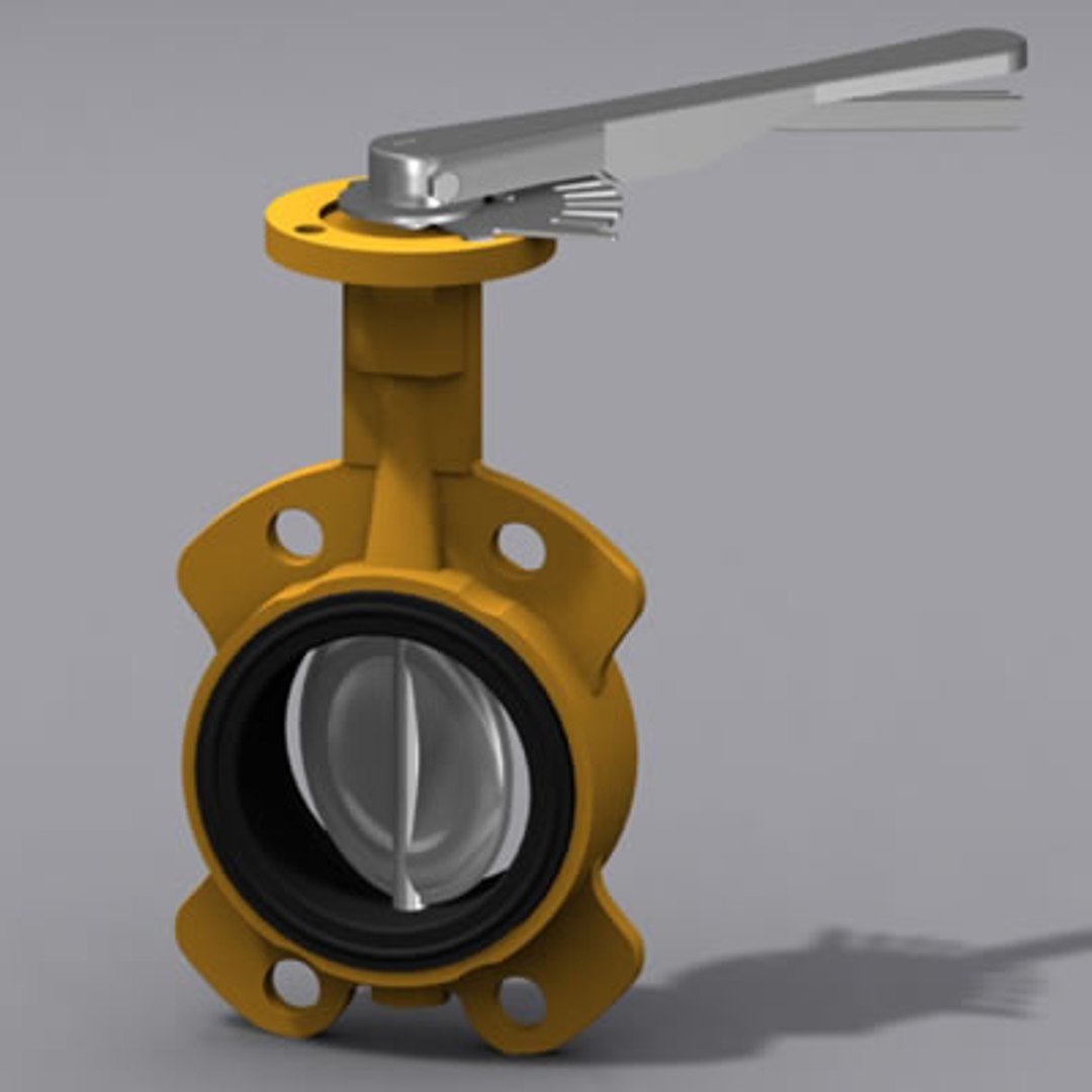 Butterfly Valve 3d Model