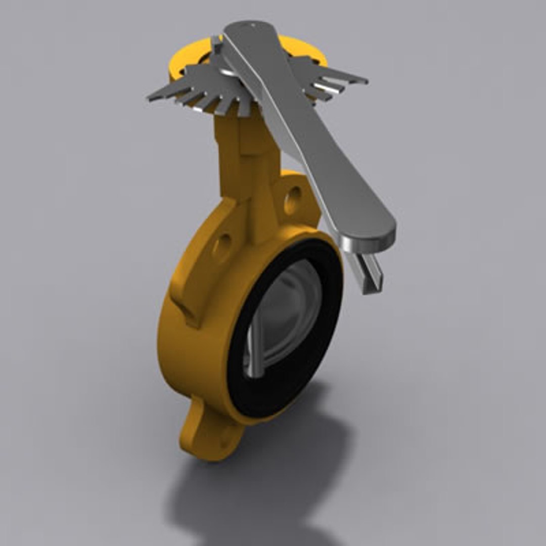 Butterfly Valve 3d Model