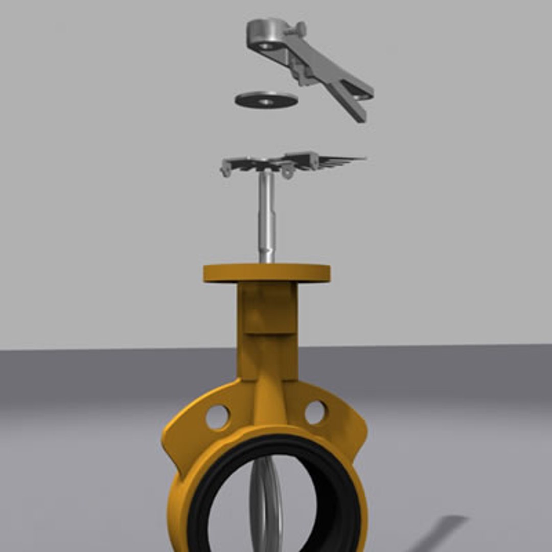 Butterfly Valve 3d Model