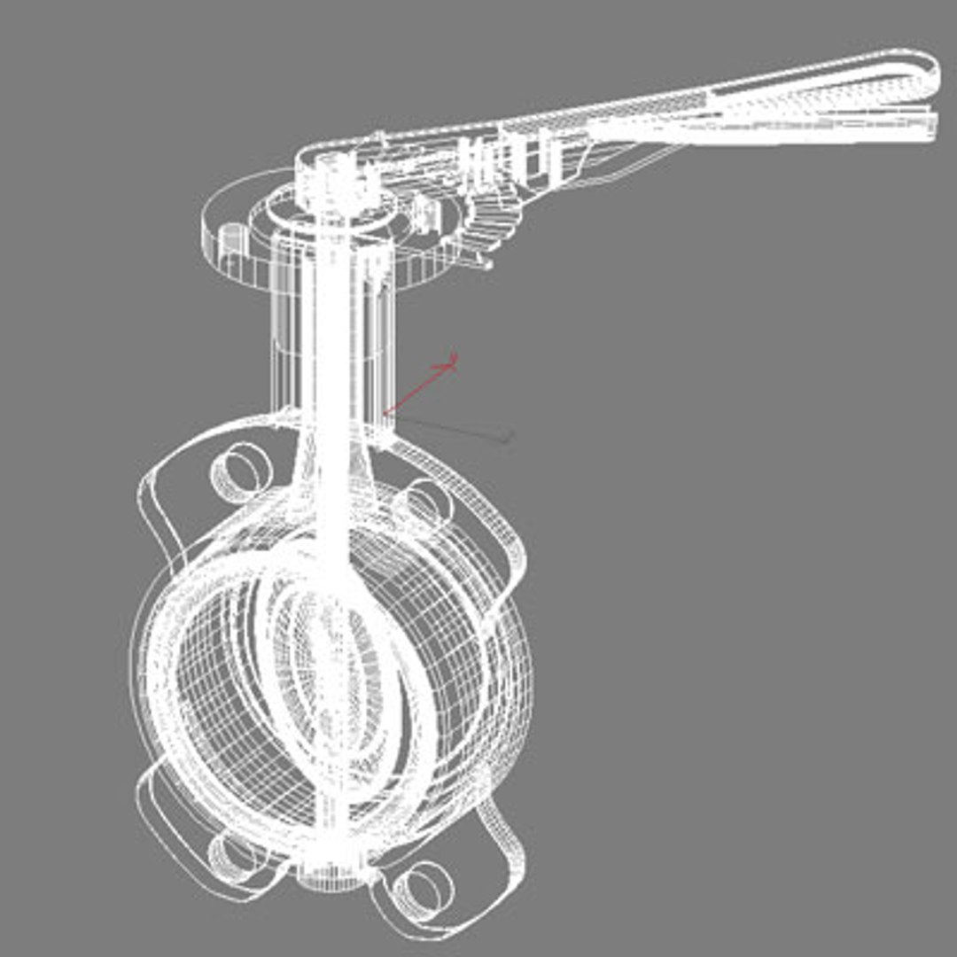 Butterfly Valve 3d Model