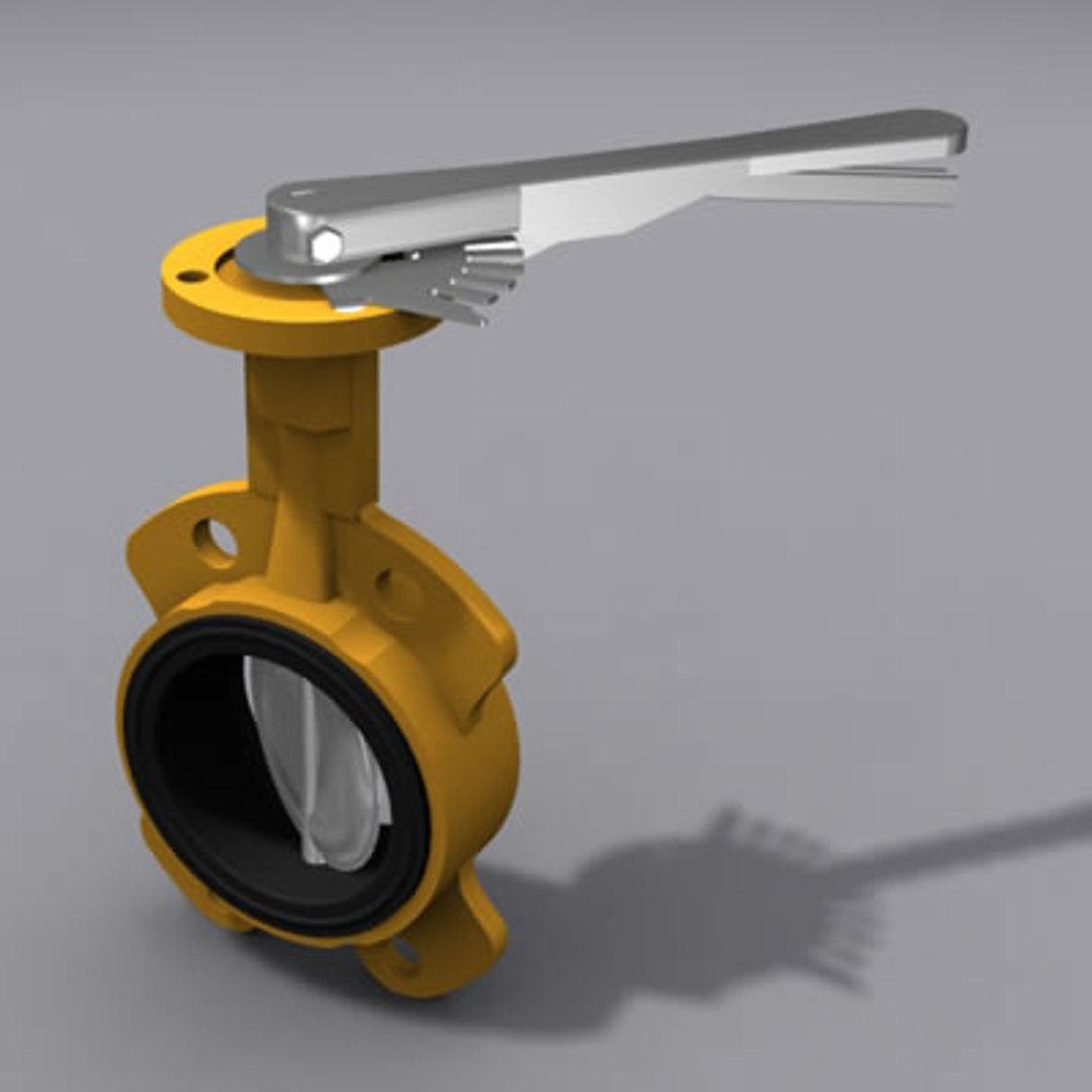 Butterfly Valve 3d Model