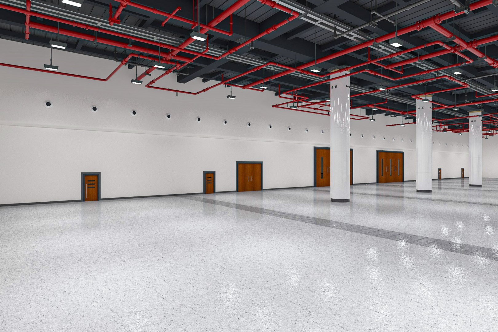 Exhibition Hall Interior 7 3D - TurboSquid 2075064