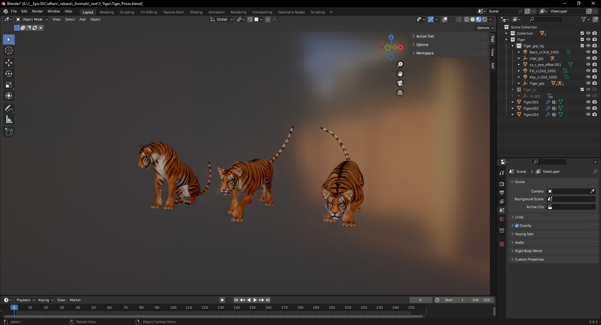 3D Model Tiger S Majesty Regal 3D Tiger Low-poly 3D Model - TurboSquid ...