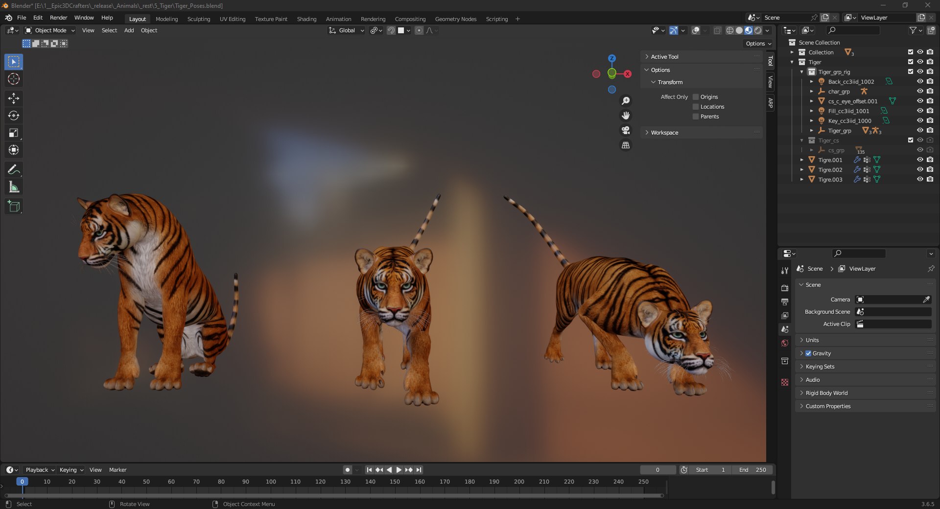 3D Model Tiger S Majesty Regal 3D Tiger Low-poly 3D Model - TurboSquid ...