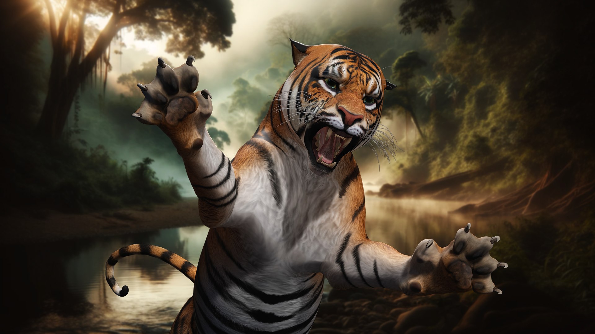 3D Model Tiger S Majesty Regal 3D Tiger Low-poly 3D Model - TurboSquid ...