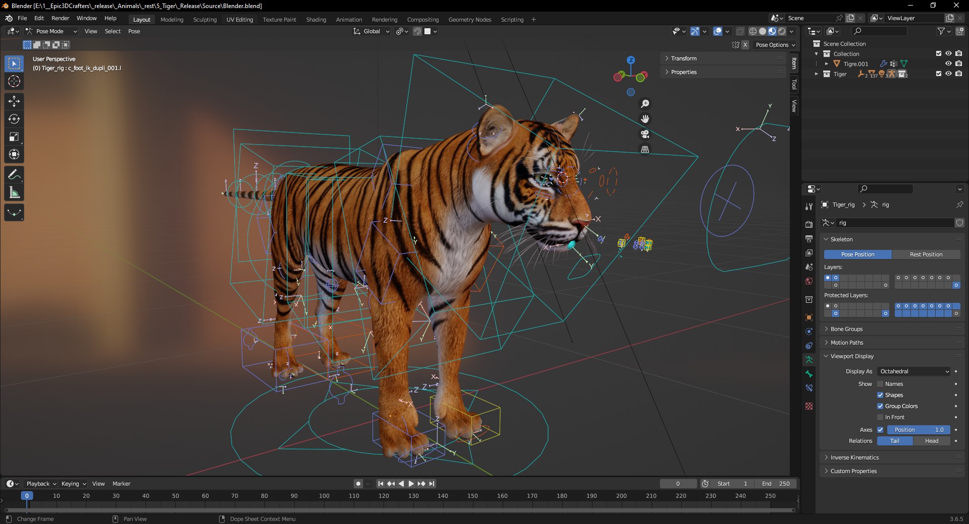 3D Model Tiger S Majesty Regal 3D Tiger Low-poly 3D Model - TurboSquid ...