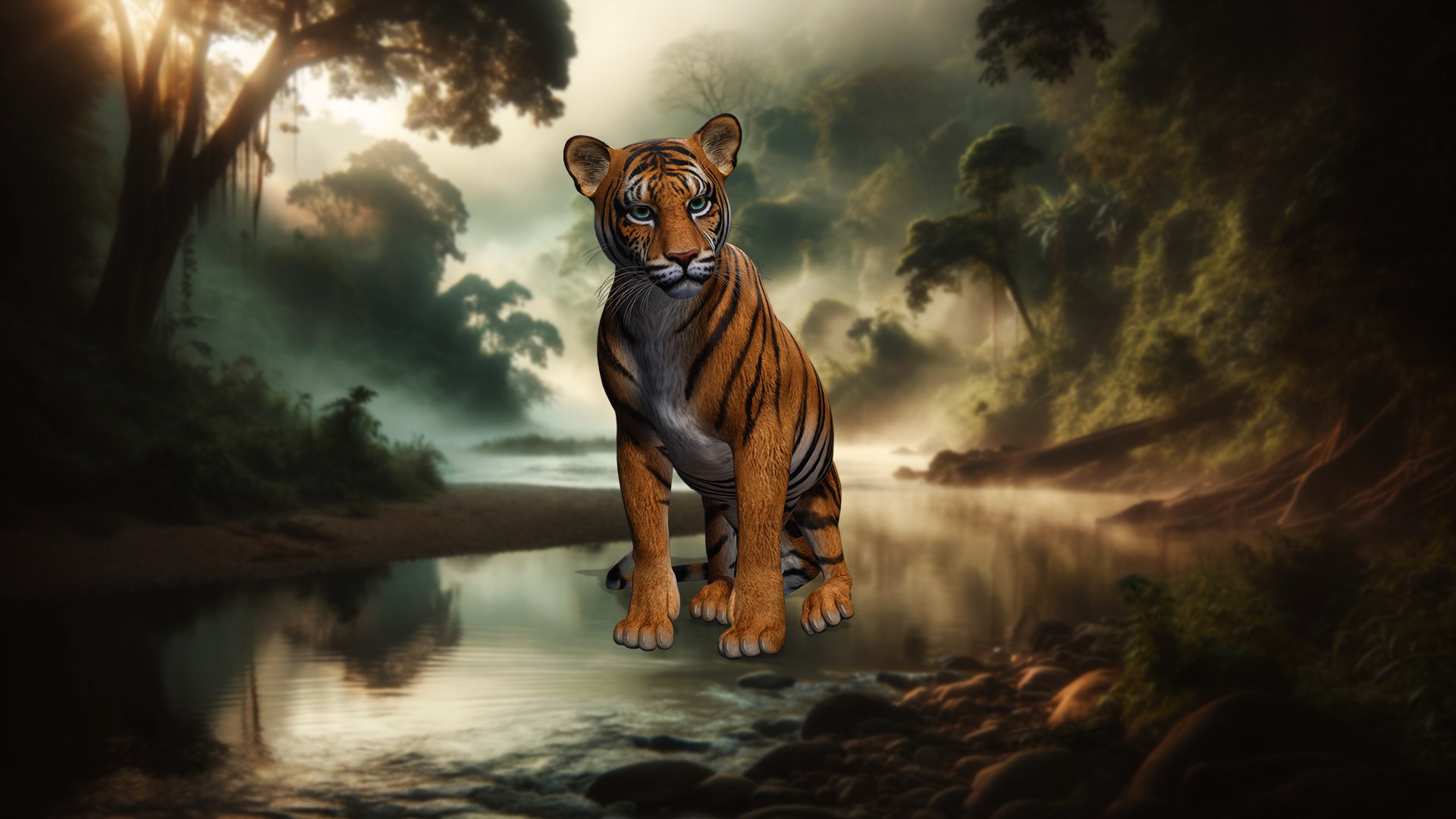 3D Model Tiger S Majesty Regal 3D Tiger Low-poly 3D Model - TurboSquid ...