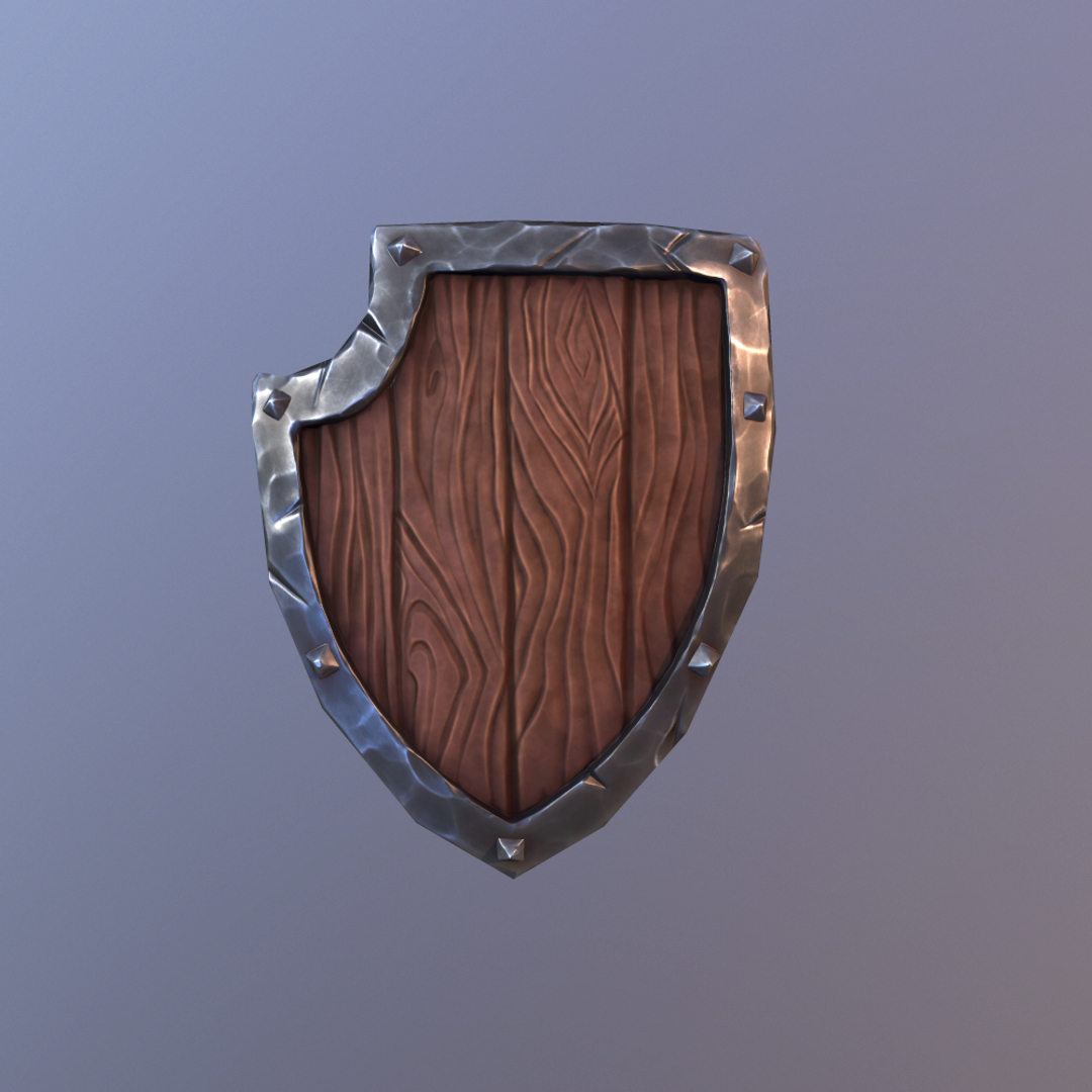3d Fbx Cartoon Shield