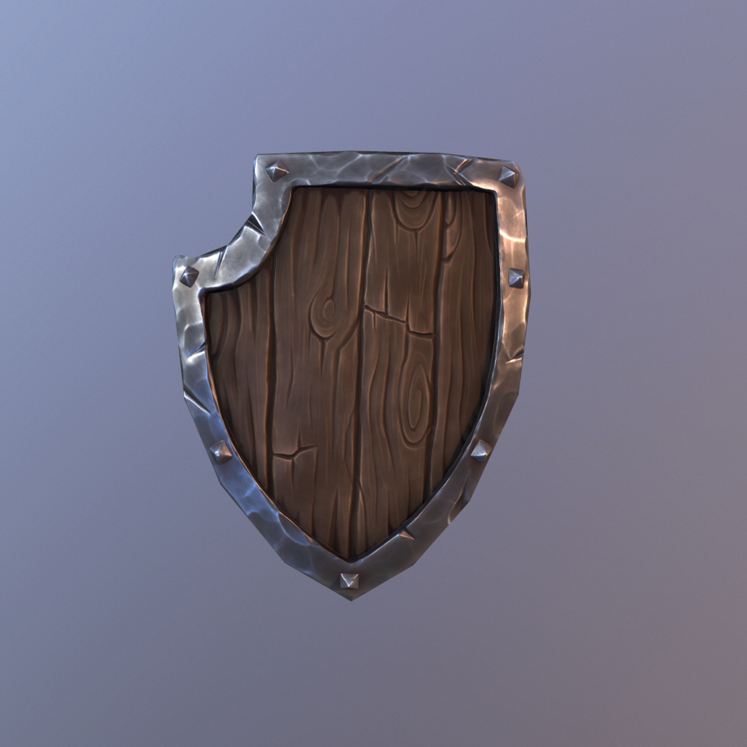 3d Fbx Cartoon Shield