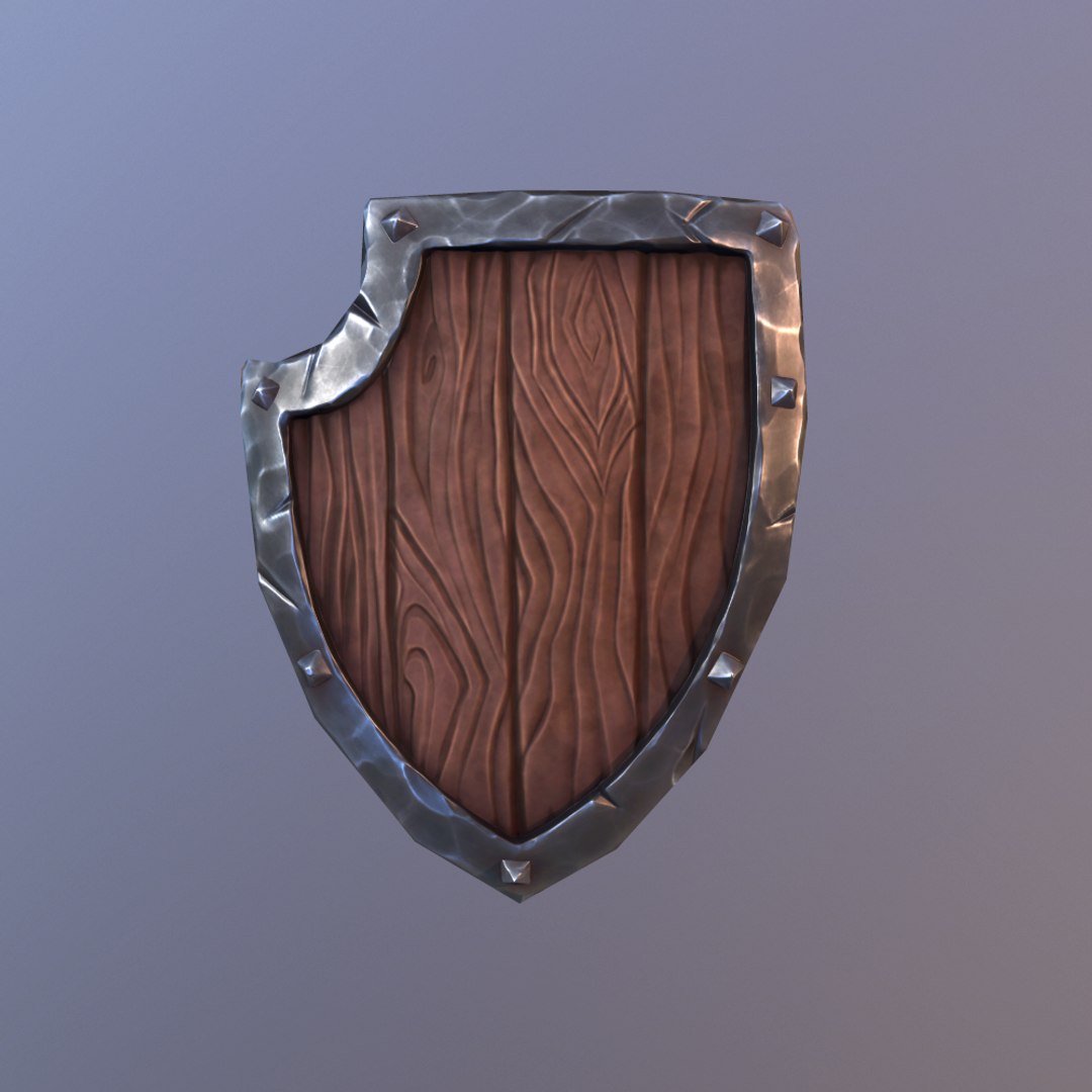 3d Fbx Cartoon Shield