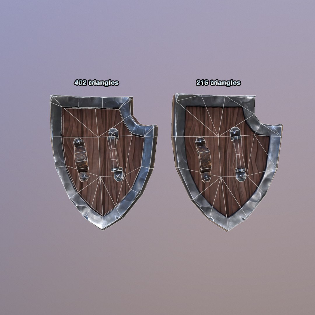 3d Fbx Cartoon Shield